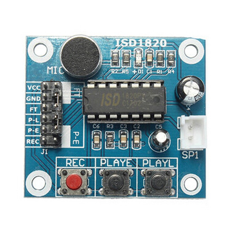Modulo Grabador y Reproductor de Voz ISD1820 Arduino - Tienda8