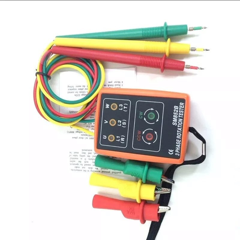 Secuencímetro Probador Rotación de Fases SM852B Trifásico - Tienda8