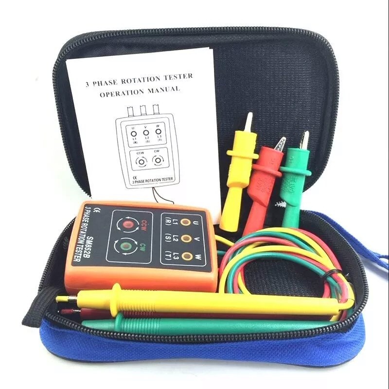 Secuencímetro Probador Rotación de Fases SM852B Trifásico - Tienda8