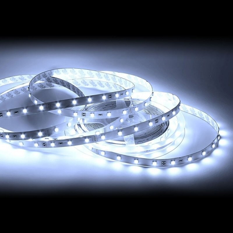 Tira 5 Metros de 300 Led Blancos, Super Brillante, 12Vdc - Tienda8