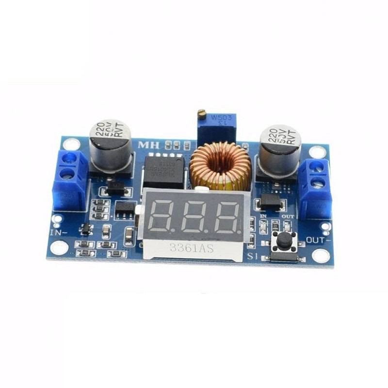 Regulador de Voltaje Step Down DC-DC XL4015 con Voltímetro - Tienda8