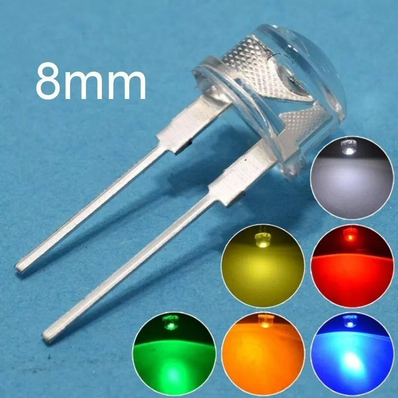 Pack de 20 Diodos Led 0.3w, 2,5v, 100mA, 8mm, Azul - Tienda8